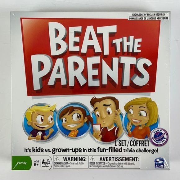 Spin Master | Games | Beat The Parents Family Board Game 2 Players Age ...